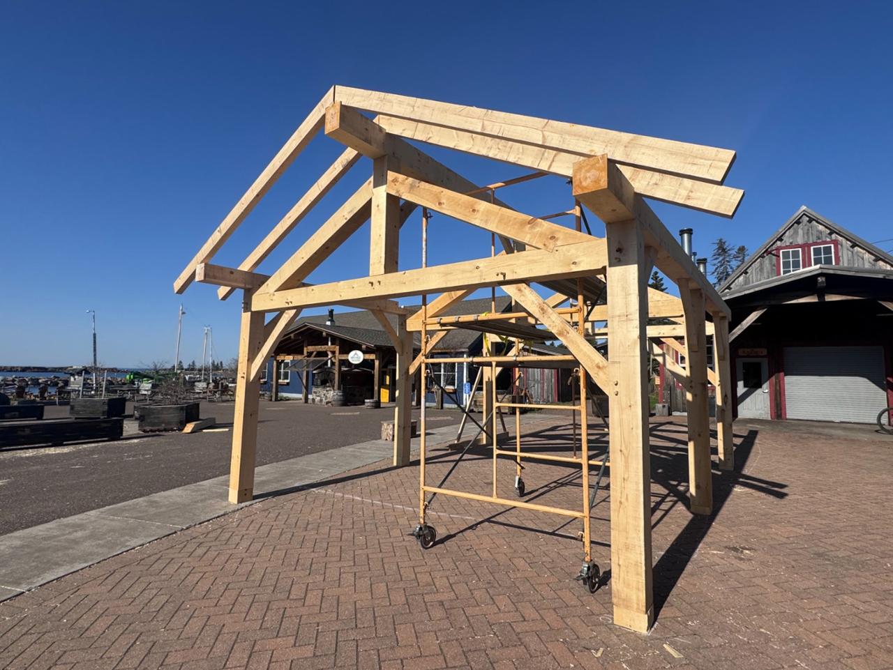 16'x20' White Pine Timber Frame | Powered by Givergy