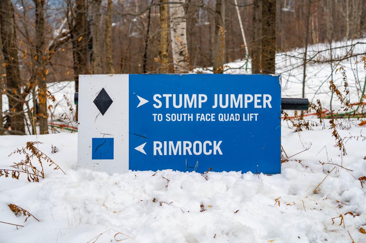 Stump Jumper & Rimrock Trail Sign | Powered by Givergy